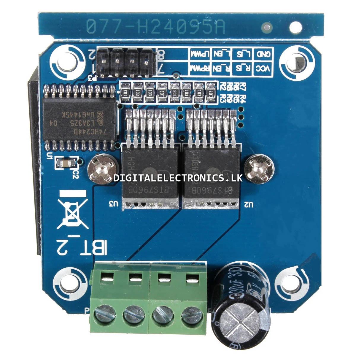 BTS7960B H-Bridge 43A Motor Driver Module – Digitalelectronics.lk