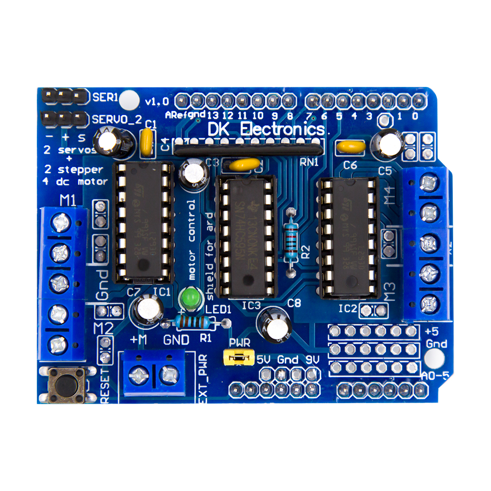 L293D Motor Control Shield – Digitalelectronics.lk